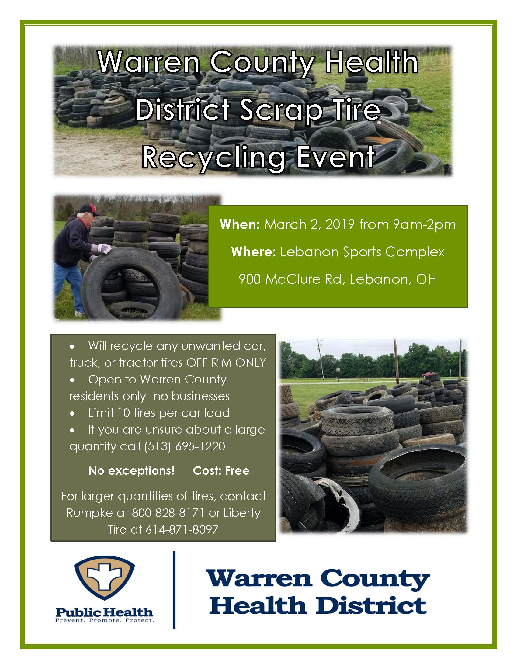News | Warren County Health District Scrap Tire Recycling Event